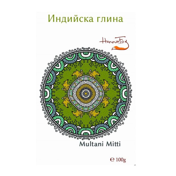 Henna Fox Индийска глина на прах х100 грама