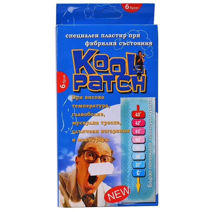 Kool Patch Лепенка с гел срещу висока температура х6 броя