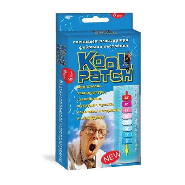 Kool Patch Лепенка с гел срещу висока температура х6 броя
