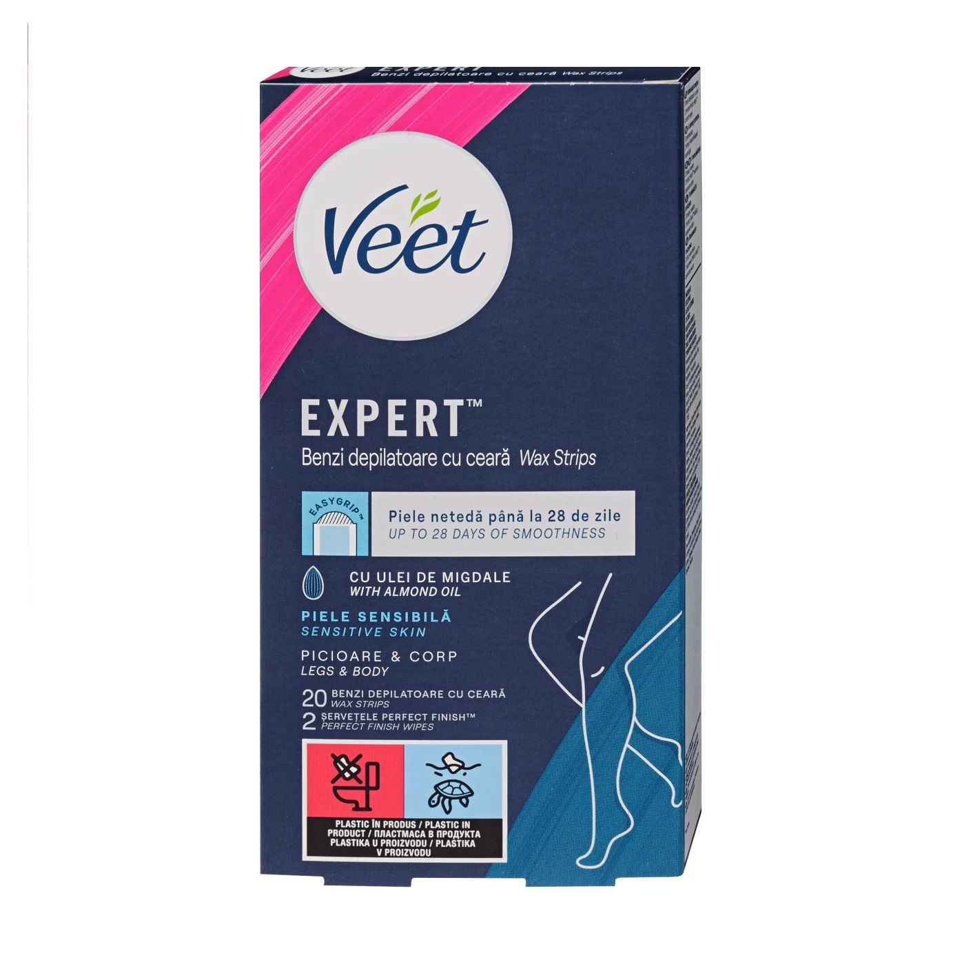 Veet Епилиращи ленти за тяло за чувствителна кожа х20 бр