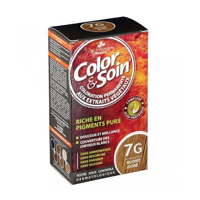 3chenes Color And Soin Безамонячна боя за коса цвят 7g Златисто русо