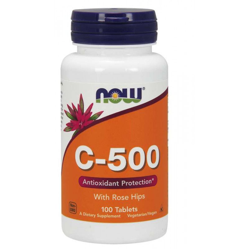 Now Foods Витамин С 500мг х100 таблетки