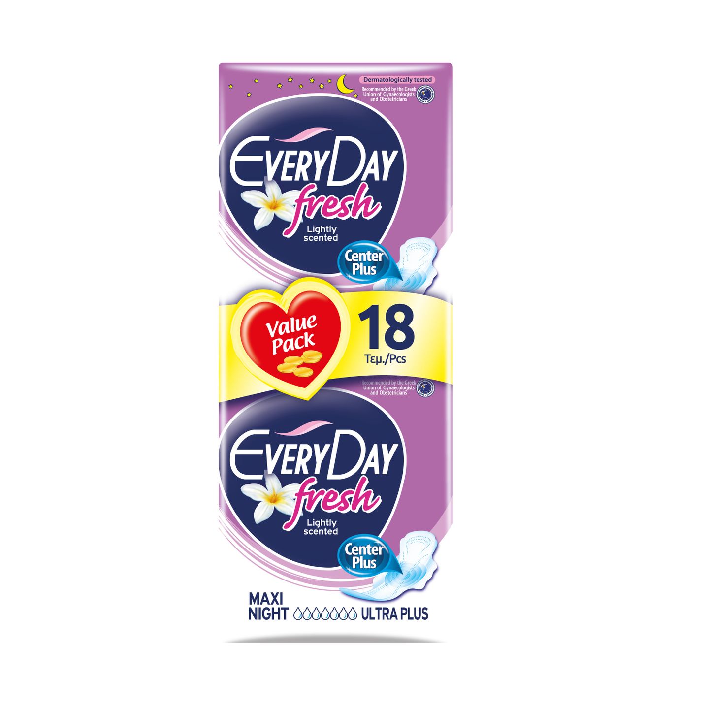 Everyday Fresh Maxi Night Duo Дамски Превръзки x18броя