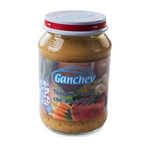 Ganchev Пюре пуешко месо със зеленчуци над 4 месечна възраст x190 грама