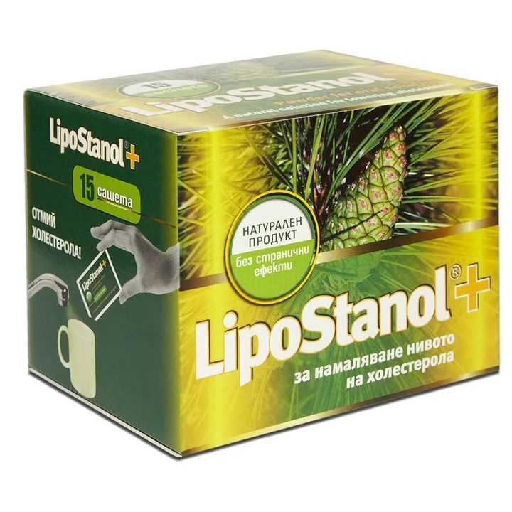 Lipotec Липостанол Плюс при висок холестерол х15 сашета