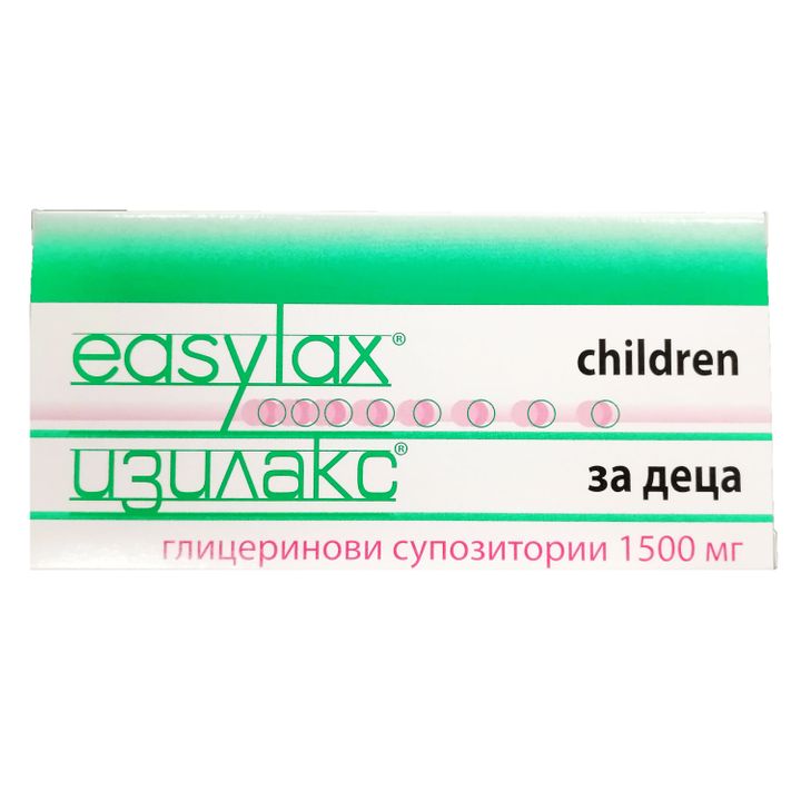Easylax Глицеринови супозитории за деца 1500 мг х18 броя