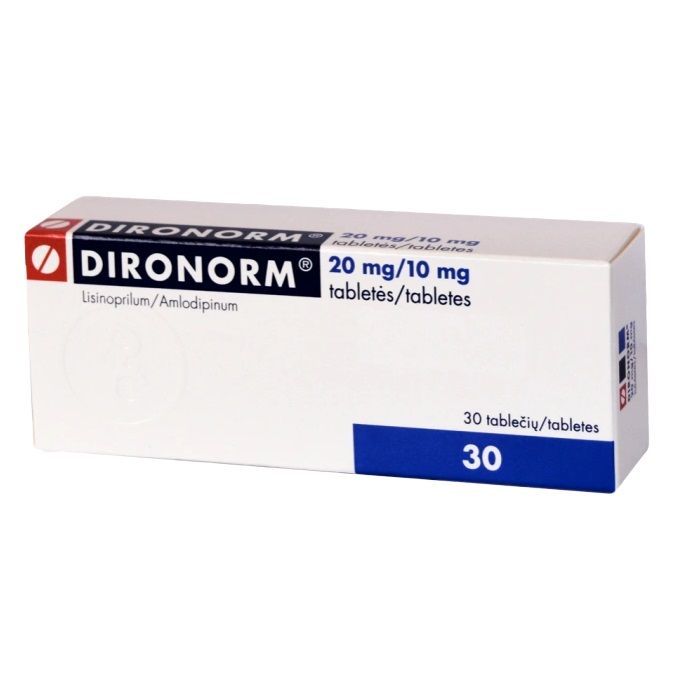 Дироном 20 мг/10 мг x30 броя