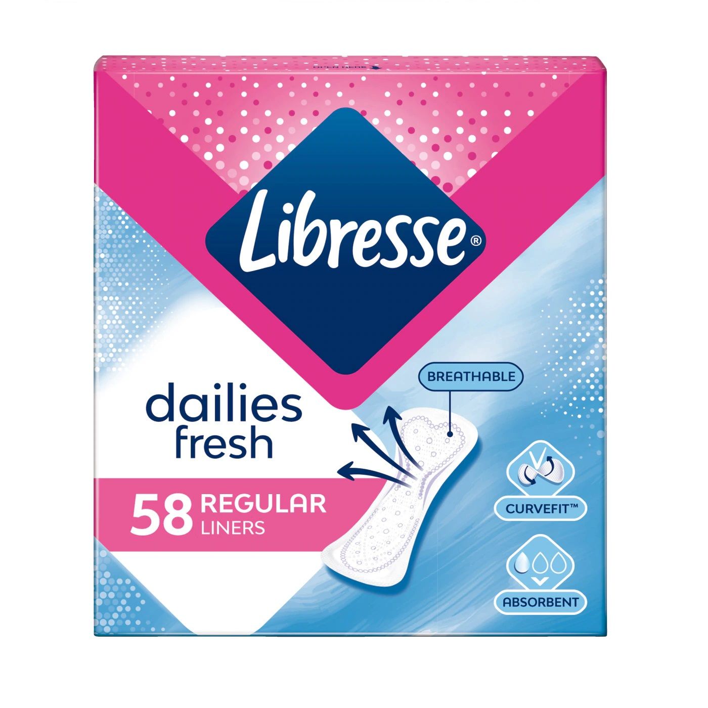 Libresse Daily Fresh Normal Ежедневни дамски превръзки х58 броя