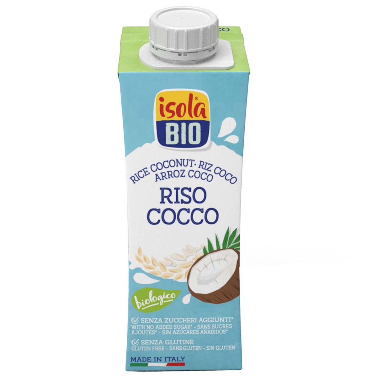 Isola Bio Био кокосово-оризова напитка без глутен х250 мл