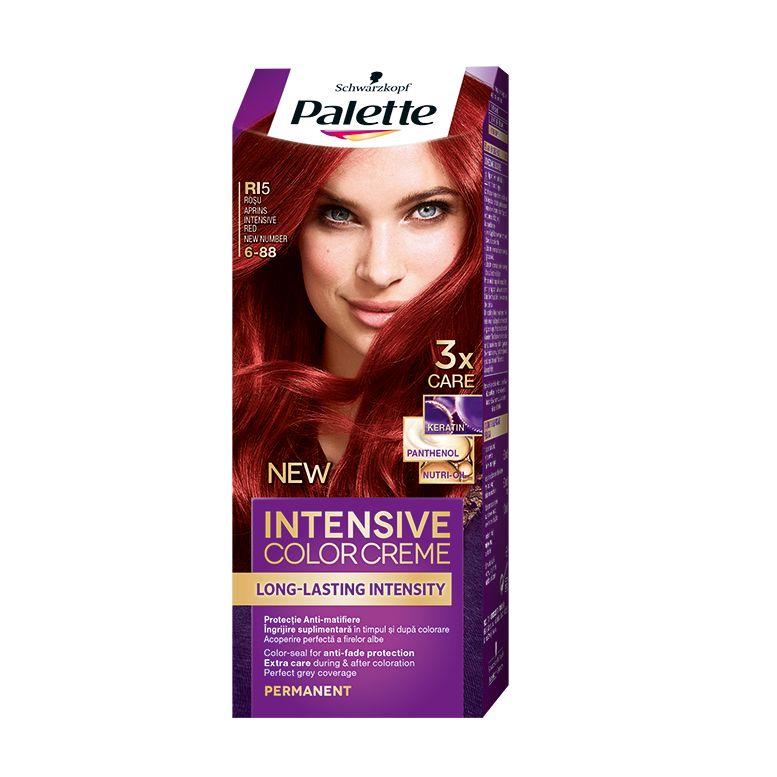 Palette Intensive Color Creme Дълготрайна крем боя за коса, RI5 ...