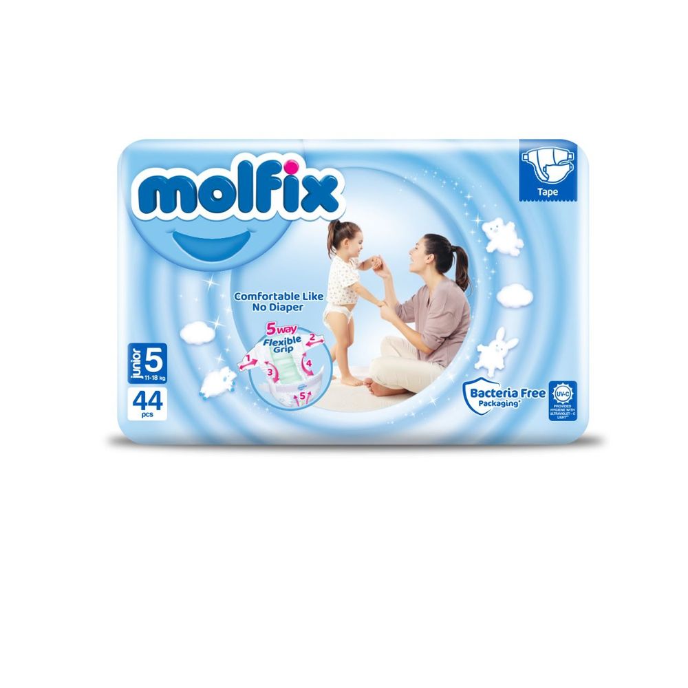 Molfix 5 Junior 3D Technology Jumbo economy Пелени за бебета и деца 11 ...