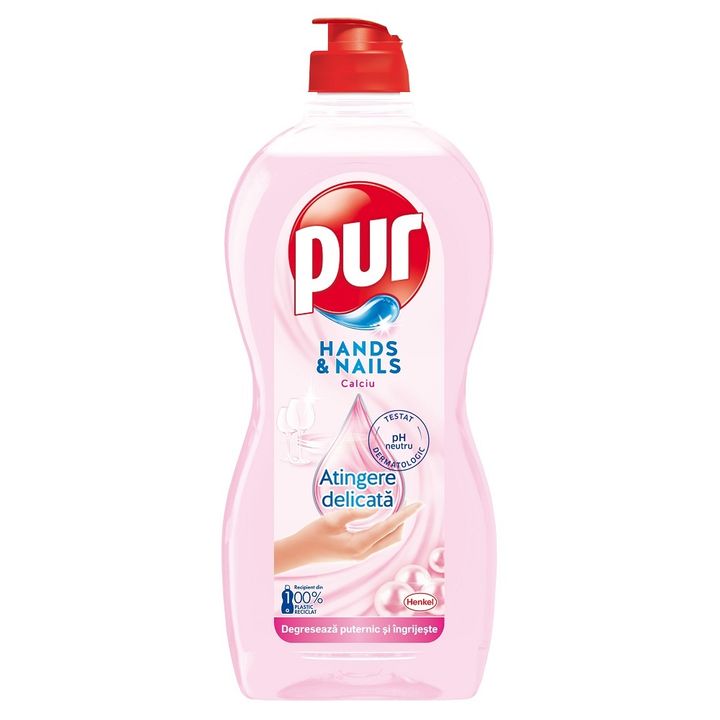 Pur Hand And Nails Calcium Препарат за миене на съдове х450 мл