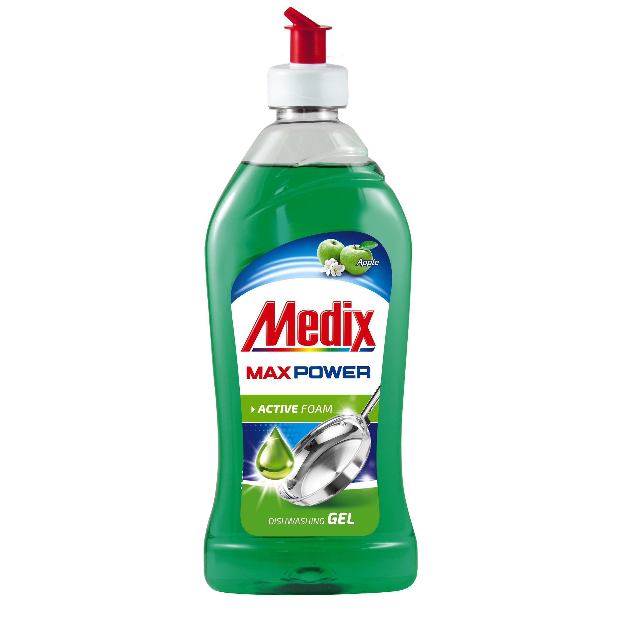 Medix Max Power Apple Препарат за съдове с аромат на ябълка х450 мл