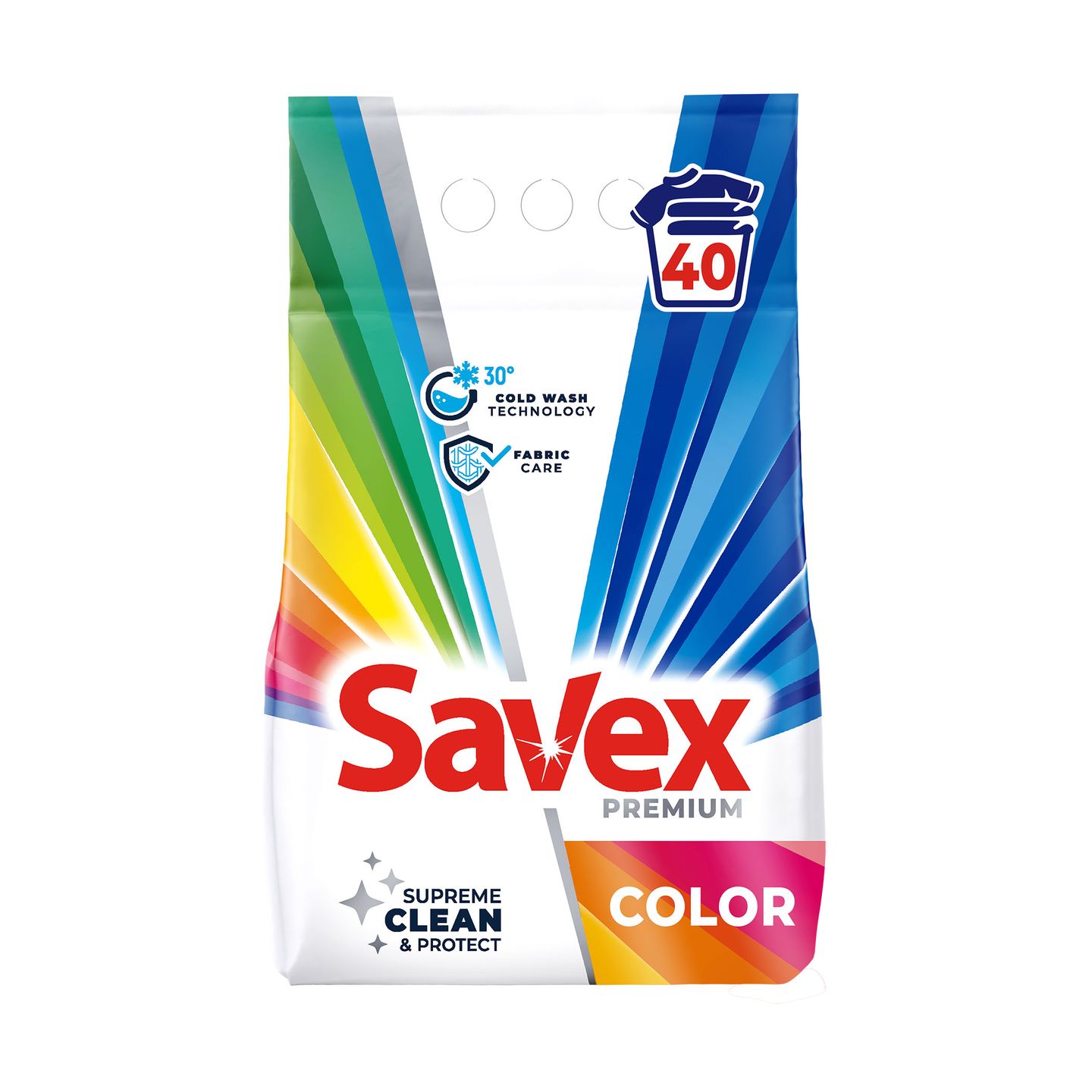 Savex 2in1 Color Прах за пране за цветни дрехи х4 кг