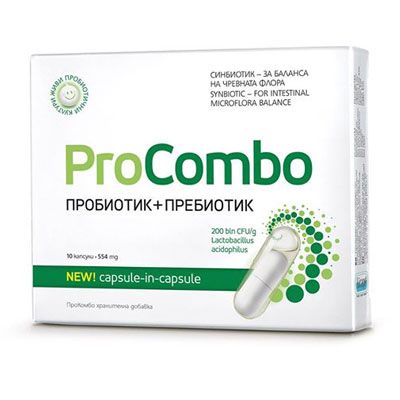 ProCombo Пробиотик + Пребиотик 554 мг х10 капсули