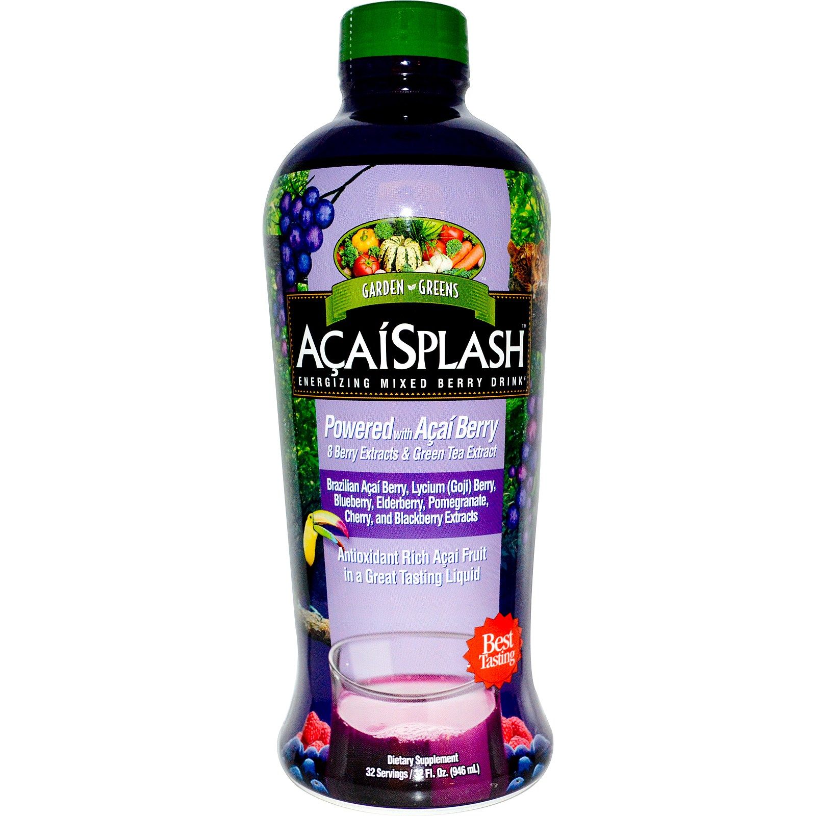 Garden Greens Acai Splash Energizing Mixed Berry Drink / Гардън Грийнс ...