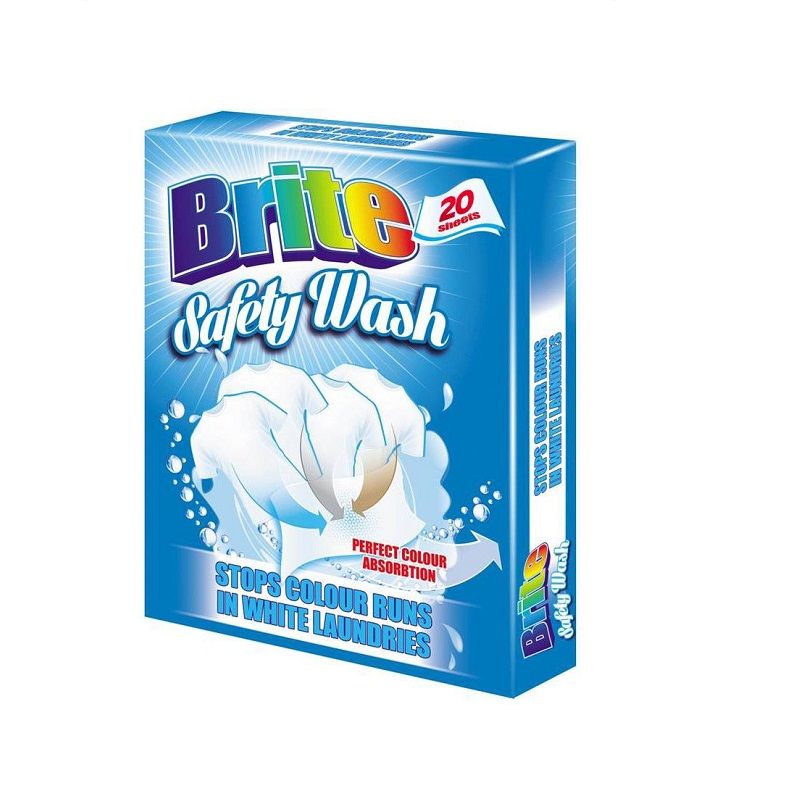 Brite Safety Wash Кърпички за бяло пране x20 броя