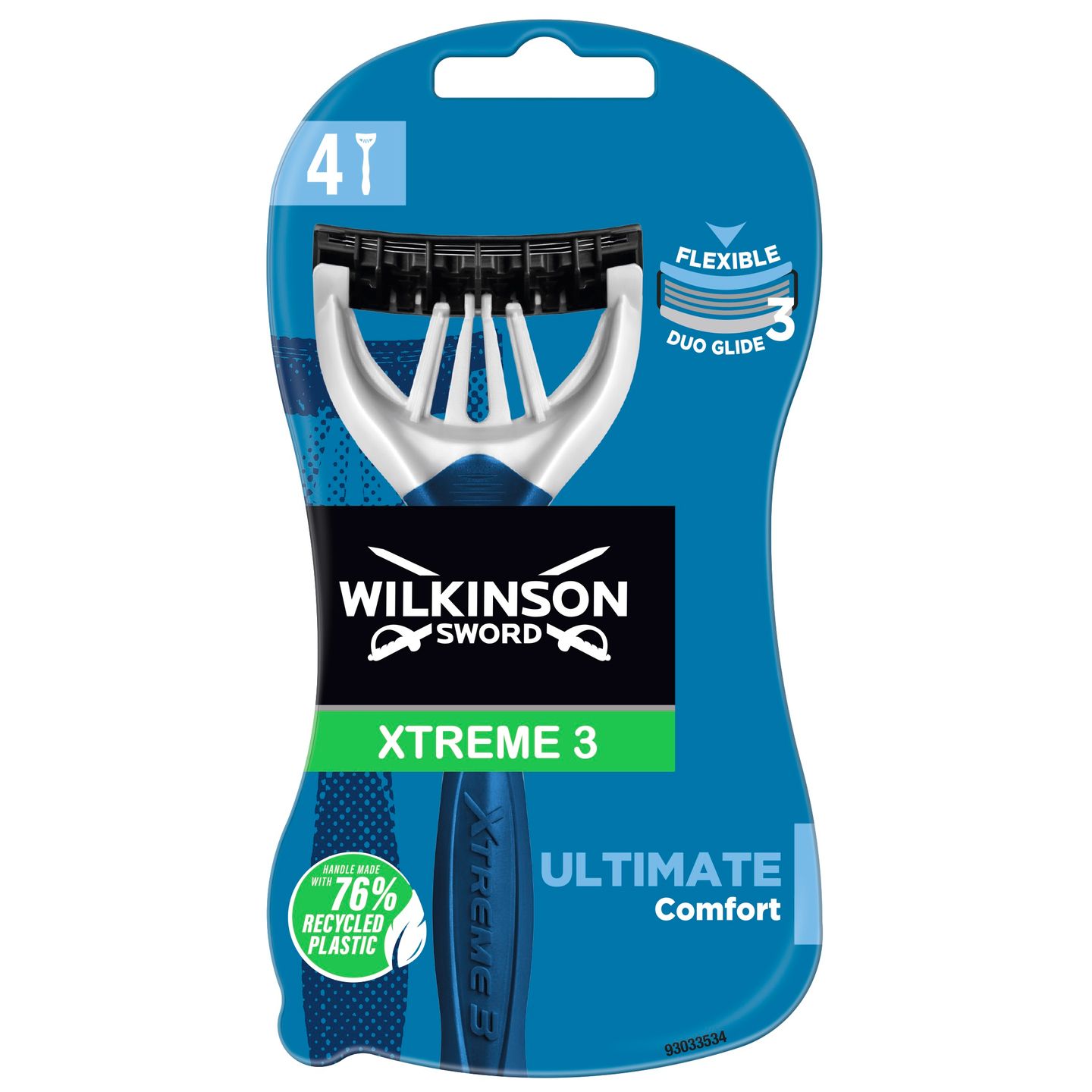 Wilkinson Sword Xtreme 3 Ultimate Plus Самобръсначка за мъже x4 броя