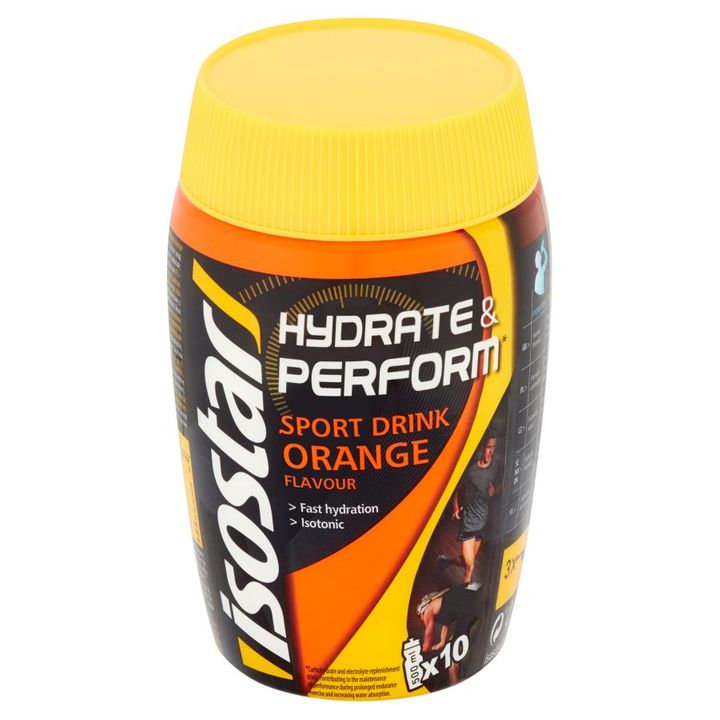 Isostar Изотонична напитка на прах, с вкус на портокал х400 грама