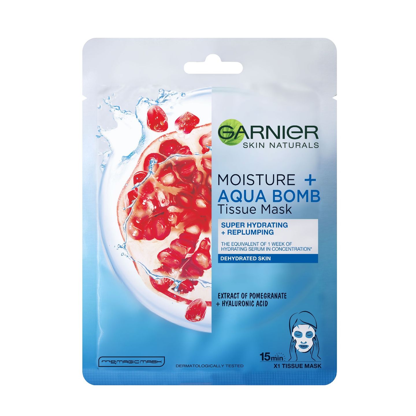 Garnier Skin Naturals Хартиена маска за лице за дехидратирана кожа X32
