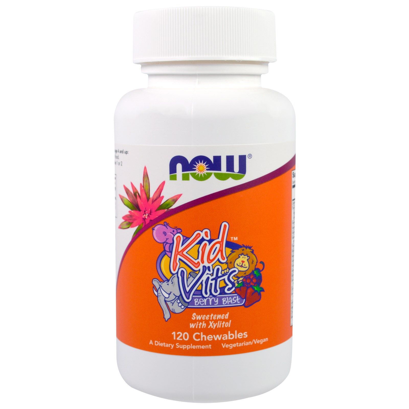 Now Foods Kids Мултивитамини за деца х120 дъвчащи таблетки