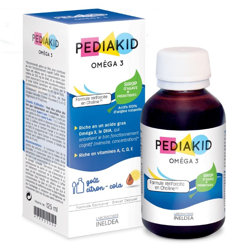 Pediakid Omega 3 Сироп с омега 3 и холин х125мл