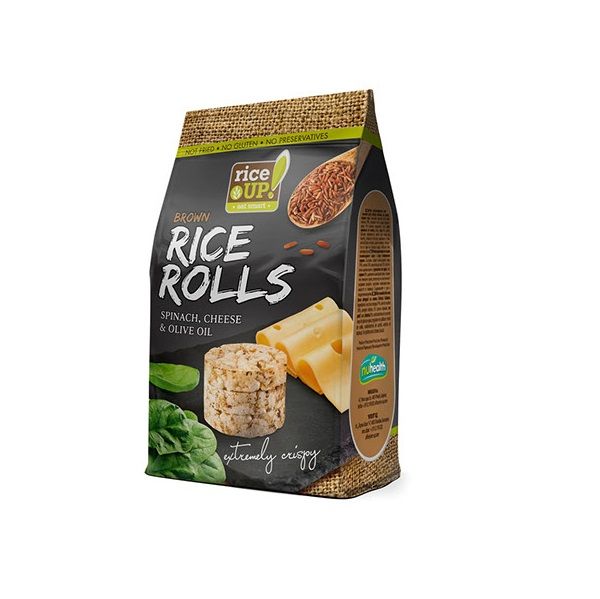 Rice Up Brown Rice Rolls Spinach, Cheese & Olive Oil Мини оризовки от ...