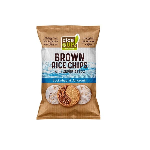 Rice Up Brown Rice Chips Buckwheat and Amarant Чипс от кафяв ...