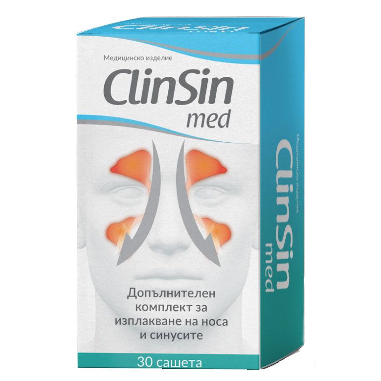 ClinSin med Сашета за изплакване на носа и синусите х30 бр