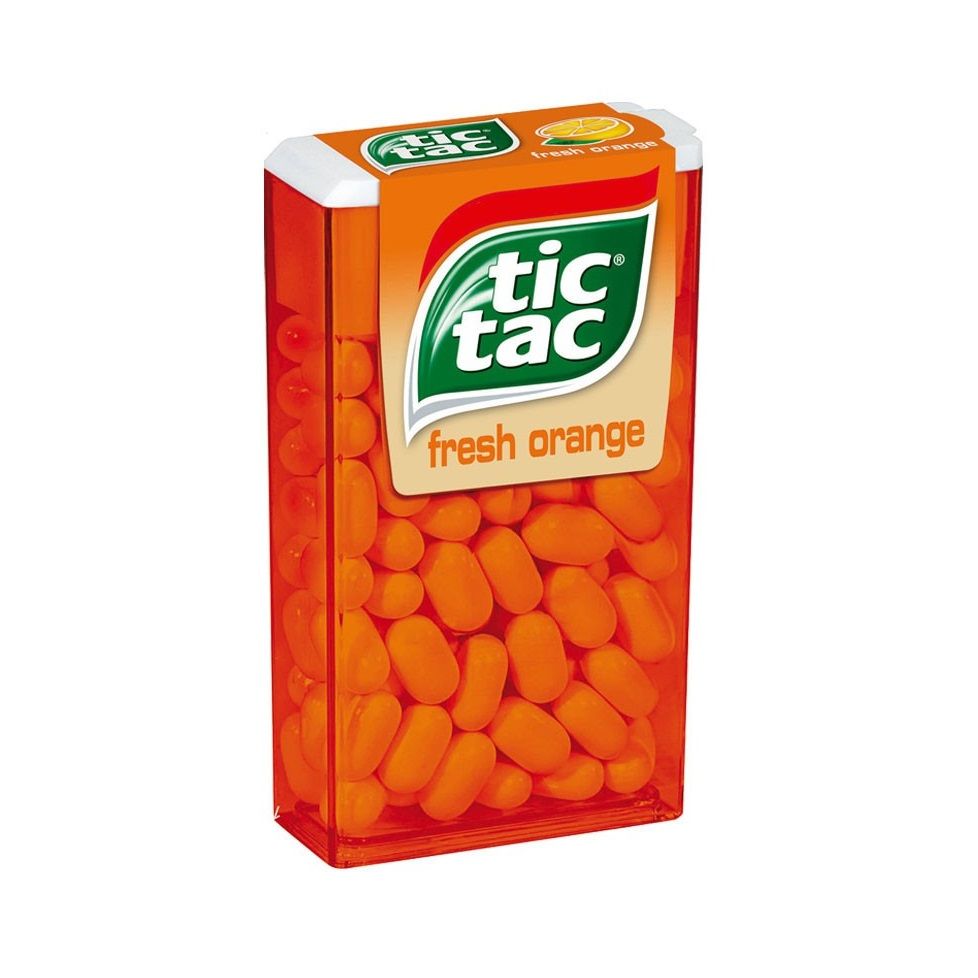 Tic Tac Fresh Orange Бонбони с вкус на портокал х49 грама