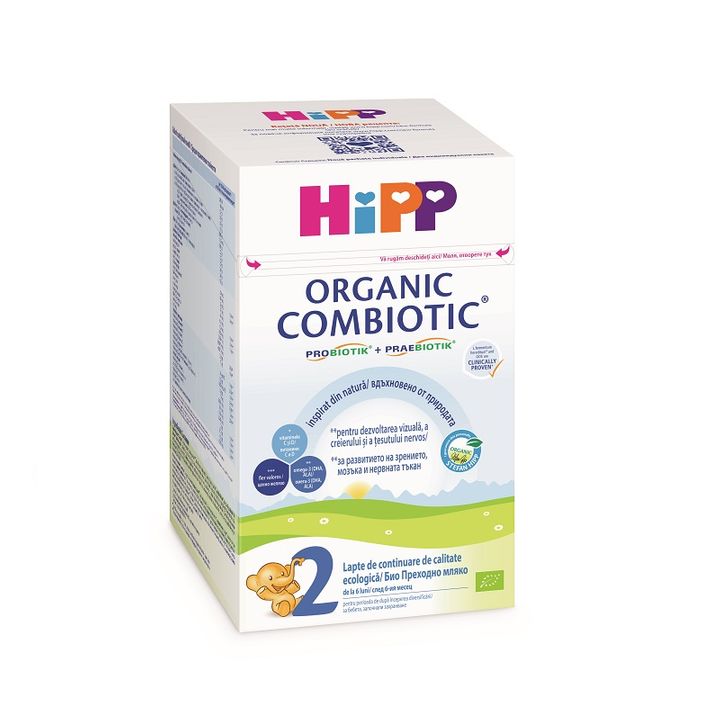 Hipp Combiotic 2 Преходно мляко за кърмачета над 6 месеца x800 грама - 2094