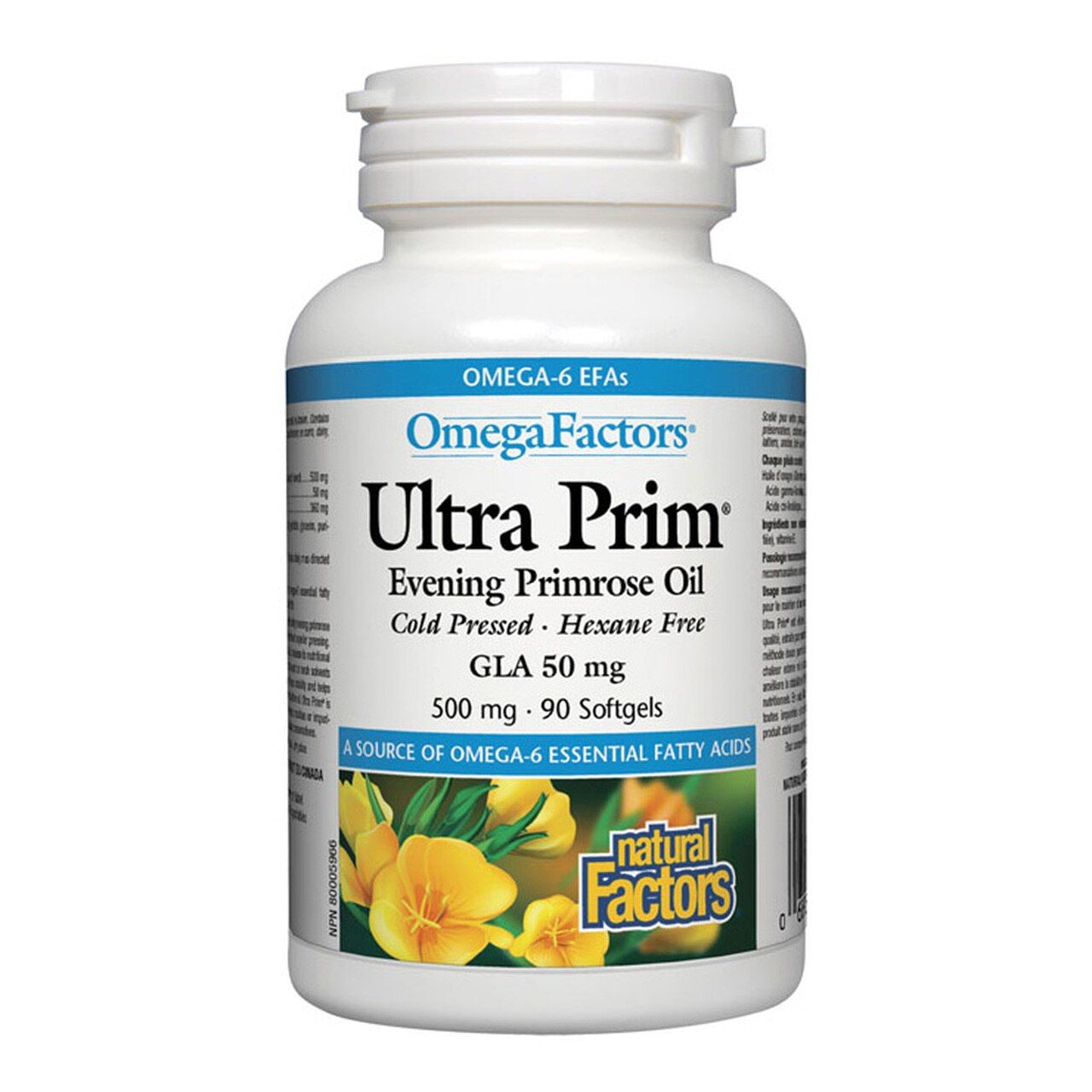 Natural Factors Ultra Prim / Масло от Вечерна иглика за добър тонус ...