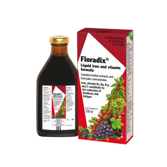 Floradix Herbal Blood Syrup with Iron / Флорадикс Билкова Кръв Билково ...