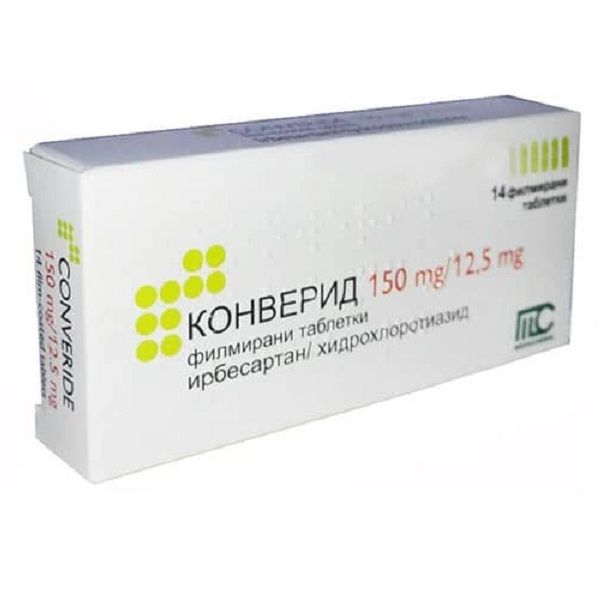 Конверид 150 mg / 12.5 mg х14 филмирани таблетки