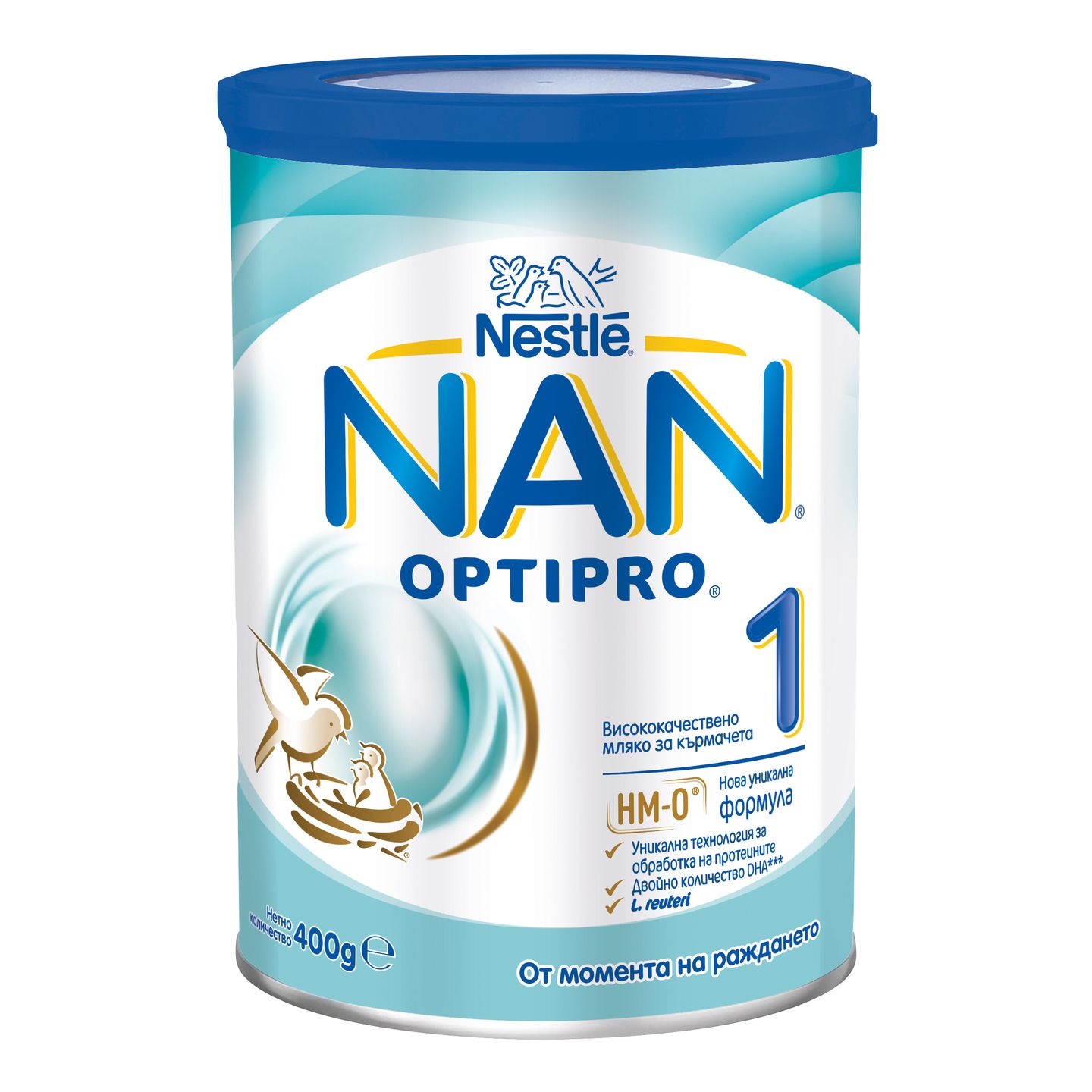 Nan Optipro 1 HM-O Мляко за кърмачета от 0 до 6 месеца x 400грама
