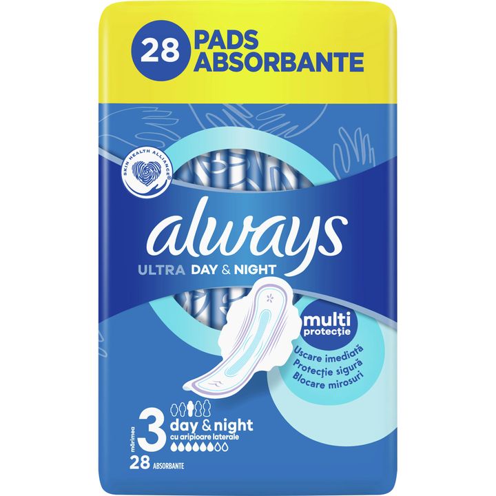 Always Ultra Night Нощни дамски превръзки х28 броя