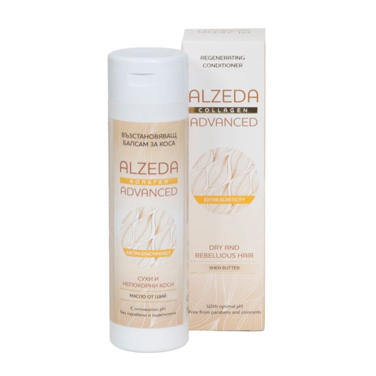 Alzeda Advanced Възстановяващ балсам за суха и непокорна коса с колаген ...