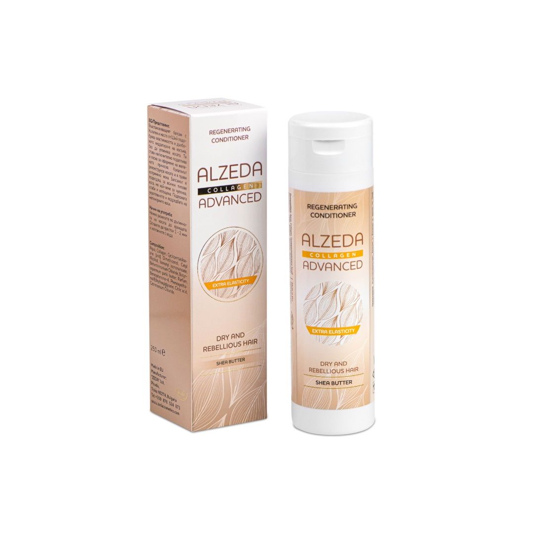 Alzeda Advanced Възстановяващ балсам за суха и непокорна коса с колаген ...