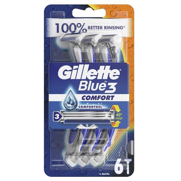Gillette Blue 3 Comfort Самобръсначка за мъже х6 броя