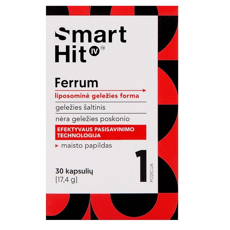 Smart Hit IV Ferrum Липозомно желязо х30 капсули