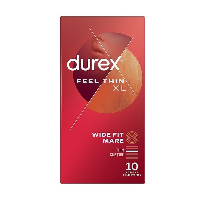 Durex Feel Thin Extra Large Презервативи, размер XXL х10 броя