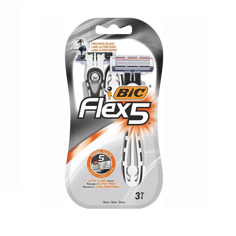Bic Flex 5 Самобръсначка за многократна употреба за мъже х3 броя