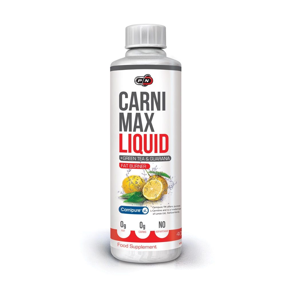 Carni Max Liquid Л-Карнитин с гуарана и зелен чай х500 мл Pure Nutrition