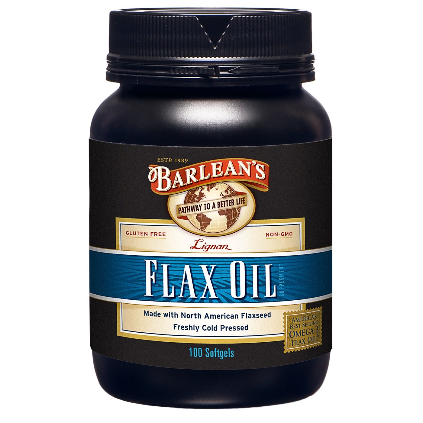 ЛЕНЕНО МАСЛО С ЛИГНАНИ КАПС 100БР BARLEANS