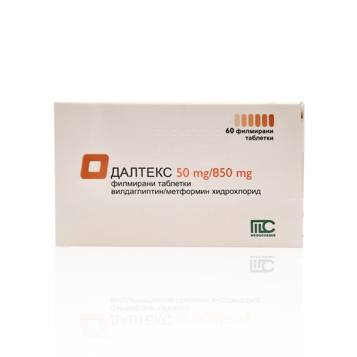 ДАЛТЕКС ТБ 50МГ/850МГ 60БР