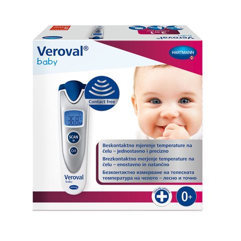 Veroval Baby Безконтактен инфрачервен термометър за бебета и малки деца ...