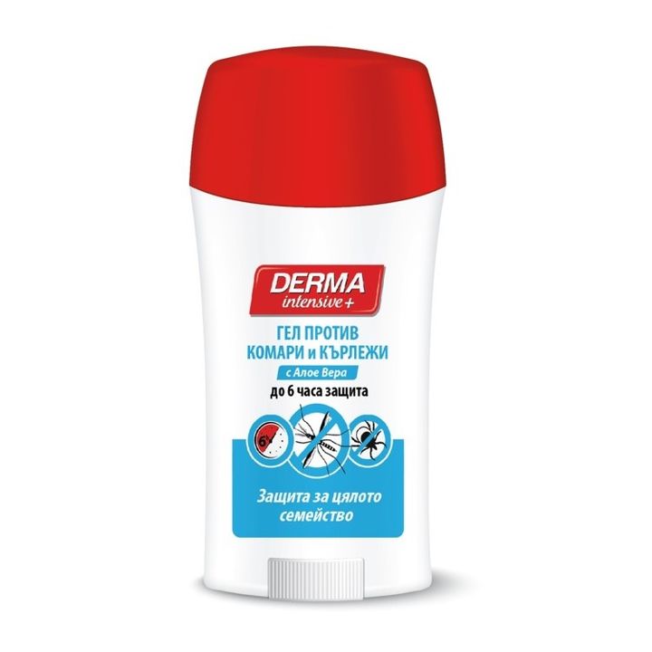ДЕРМА INTENSIVE+ ГЕЛ СТИК КОМАРИ И КЪРЛЕЖИ 50МЛ