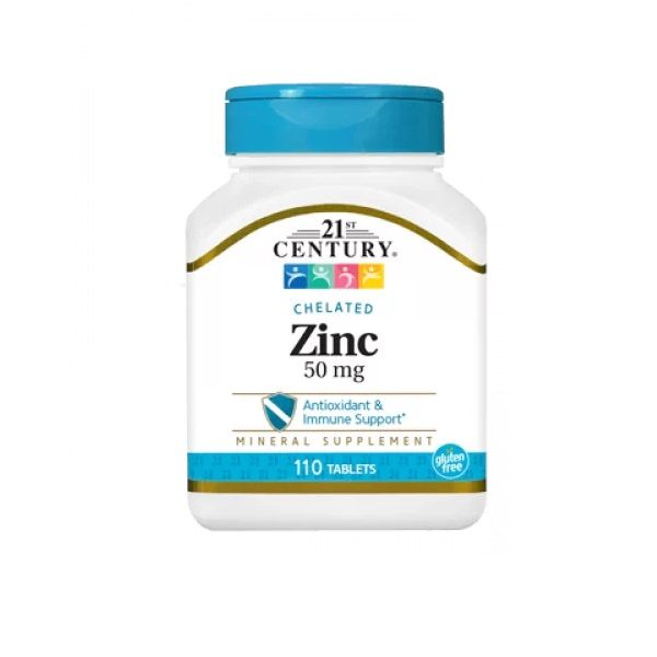 ЦИНК ХЕЛАТИРАН ТБ 50МГ 110БР 21ST CENTURY