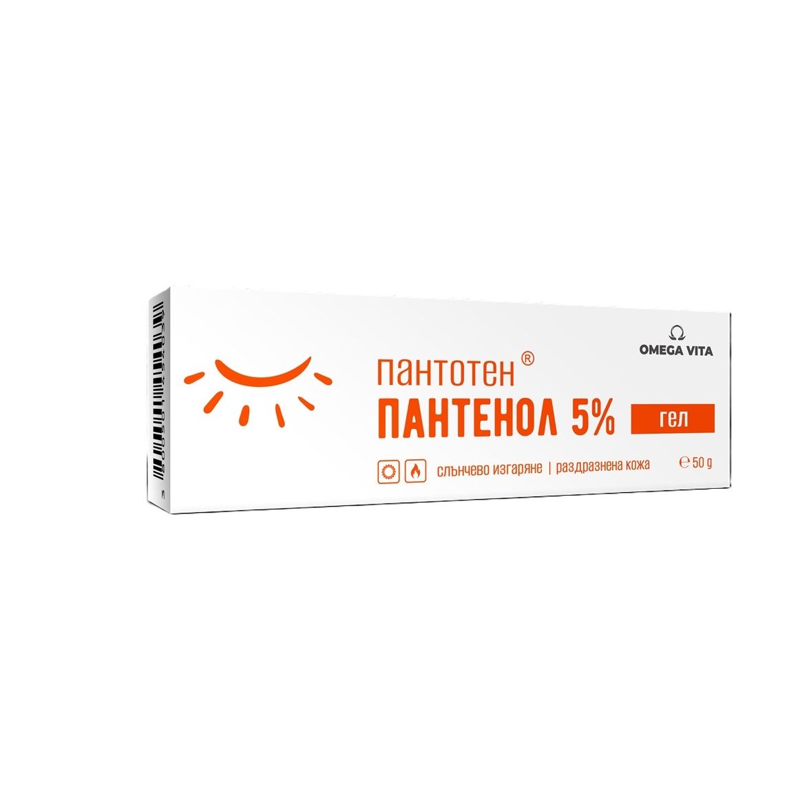 Пантенол Гел 5% х50 грама Omega Vita