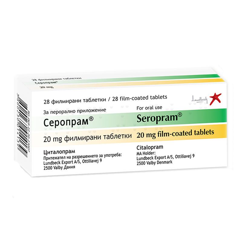 Серопрам 20 mg х28 филмирани таблетки, Беста Мед